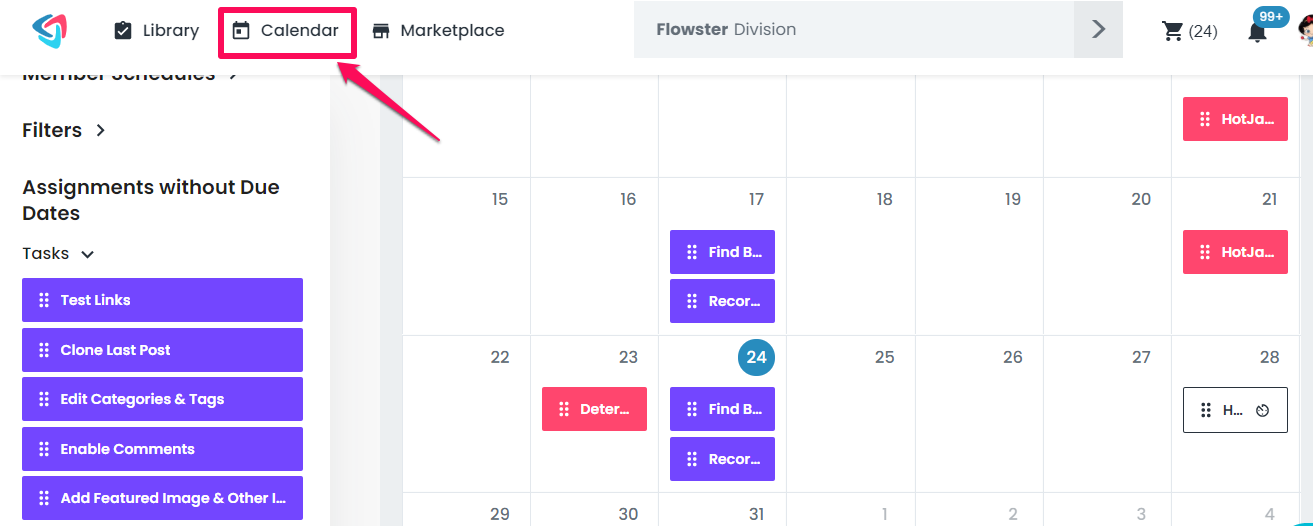 Introducing the new Flowster Task Calendar | Flowster