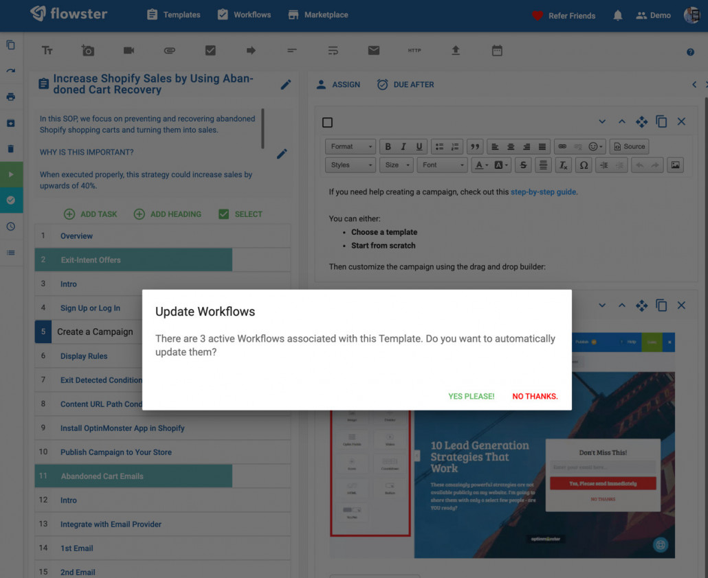 Flowster | Process Management Software Templates for eCommerce