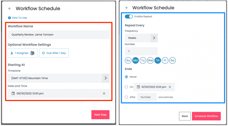 Recurring Workflows Feature Overview | Flowster